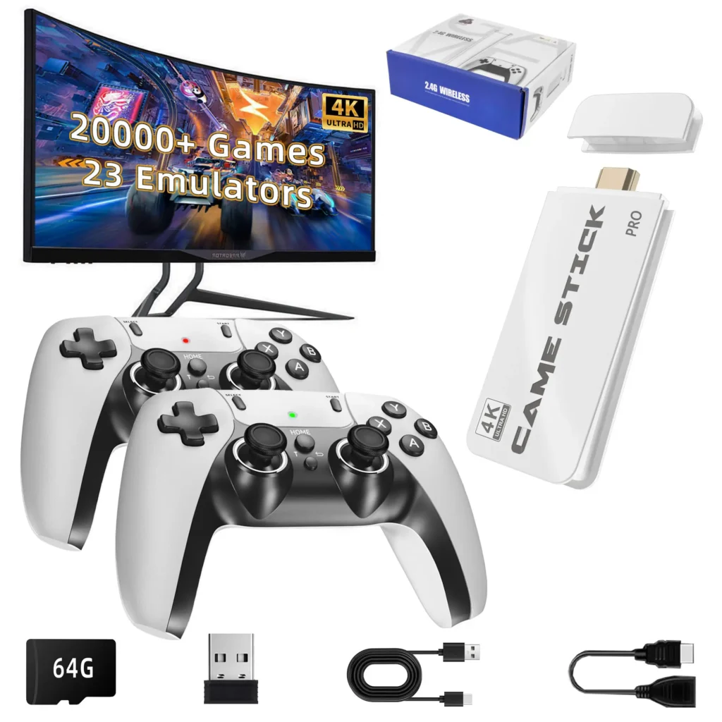 2025 4K Retro Game Console Stick | 20,000+ Classic Games | Dual ...